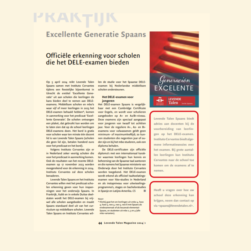 Levende Talen Magazine – Platform Spaans